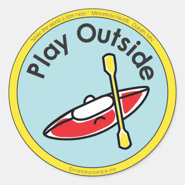 Play Outside Sticker | Zazzle