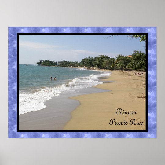 Playa de Rincon En Puerto Rico Poster | Zazzle.com