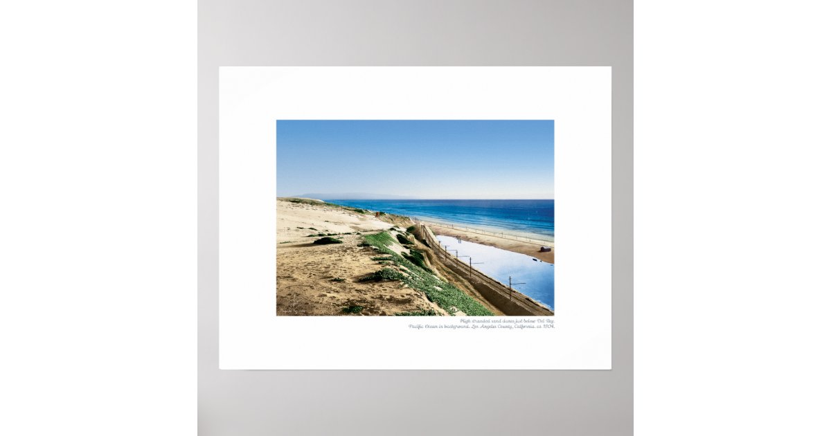 Playa del Rey Lagoon, 1904 - Southerly View Poster | Zazzle