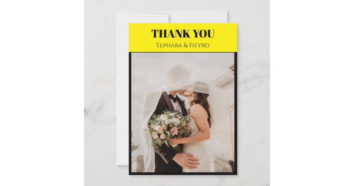 Playbill Inspired Thank You card | Zazzle