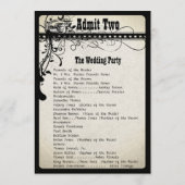 Playbill Wedding Program Metallic Silver | Zazzle