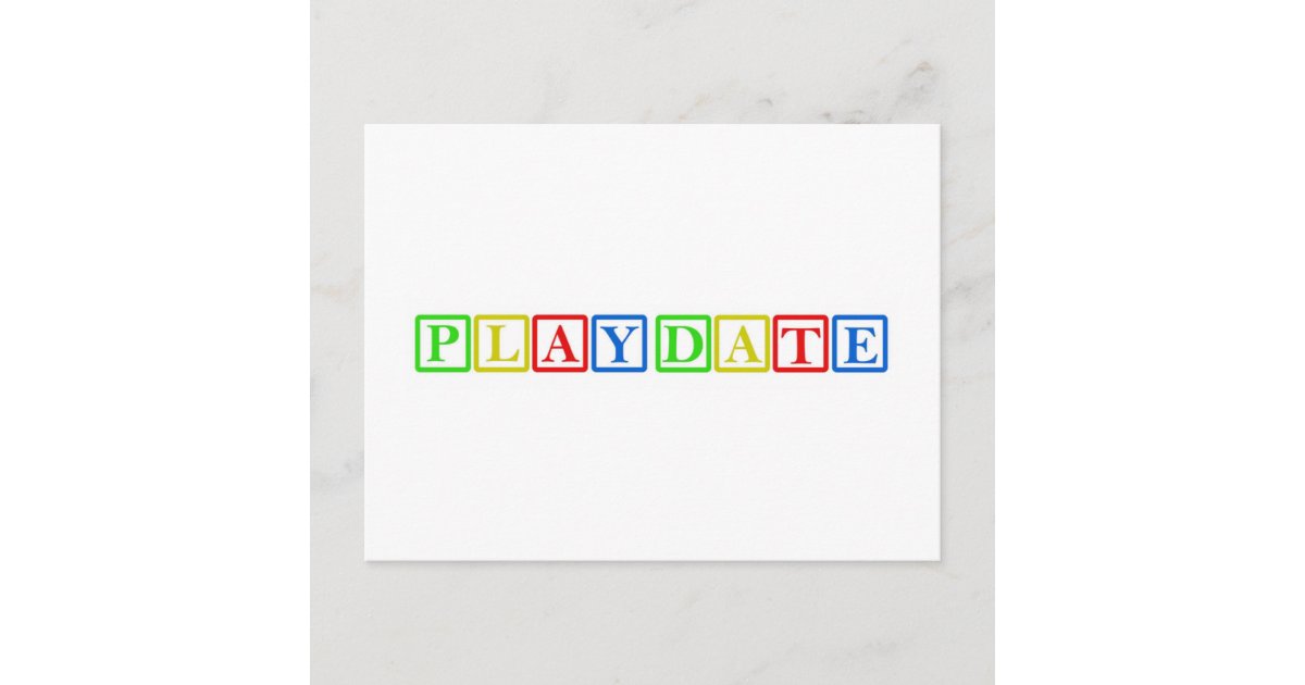 Playdate Block Party Invitation Postcard | Zazzle