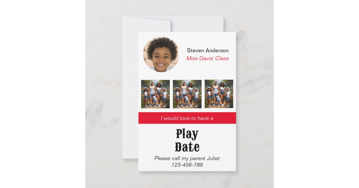 Playdate Invitation Card | Zazzle