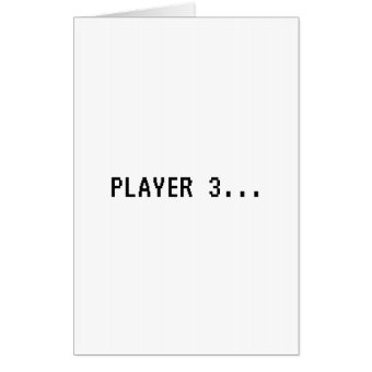 Player 3 Has Entered the Game - Congrats Dad Card | Zazzle
