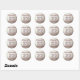 Player Number 22 - Cool Baseball Stitches Classic Round Sticker | Zazzle