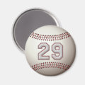 Player Number 29 - Cool Baseball Stitches Magnet | Zazzle