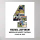 Player Number 4 Senior Sports Team Photo Collage Poster | Zazzle