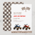 Playful ATV Bikes Birthday Invitation | Zazzle