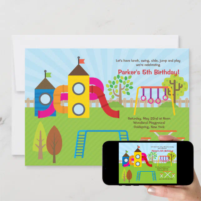 Playground Invitation | Zazzle