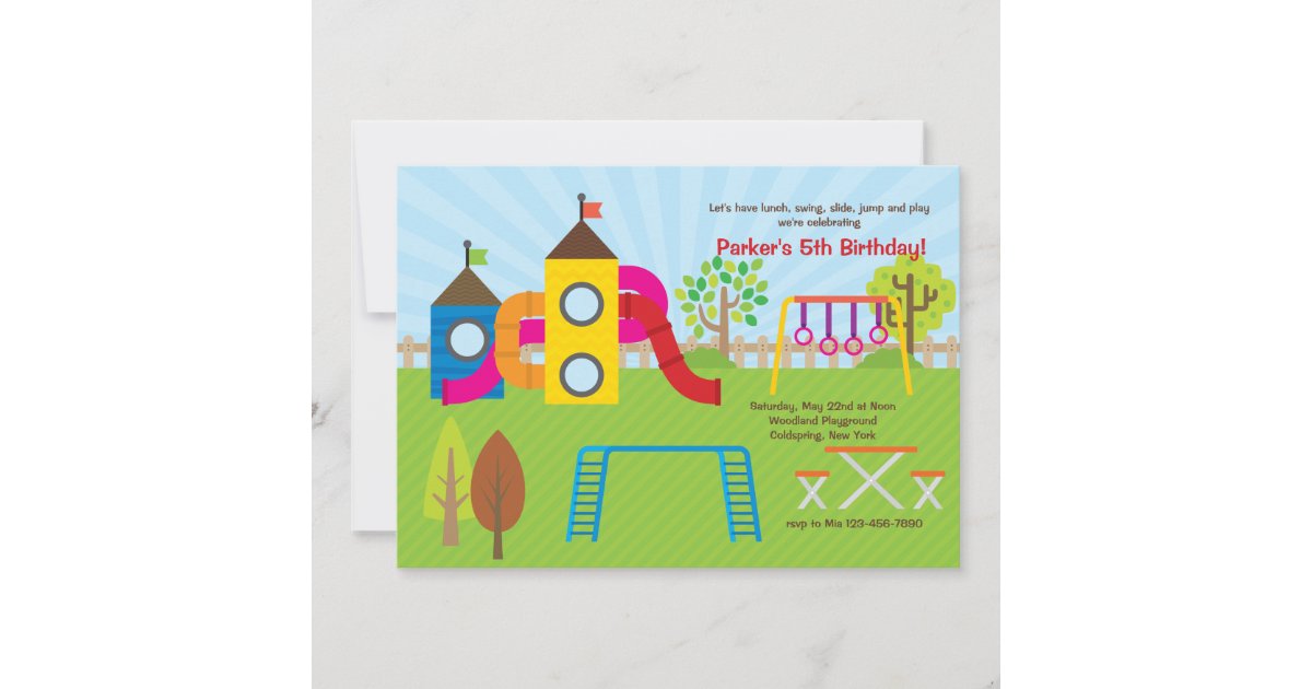 Playground Invitation | Zazzle