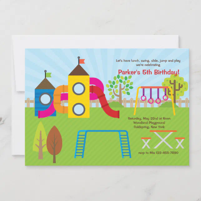 Playground Invitation | Zazzle