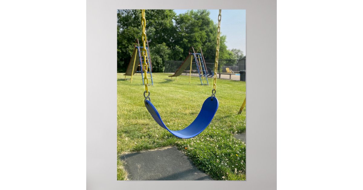 Playground Swing Poster | Zazzle