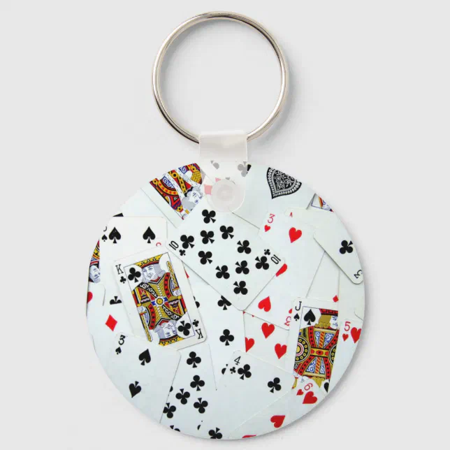 Playing Card games Keychain | Zazzle