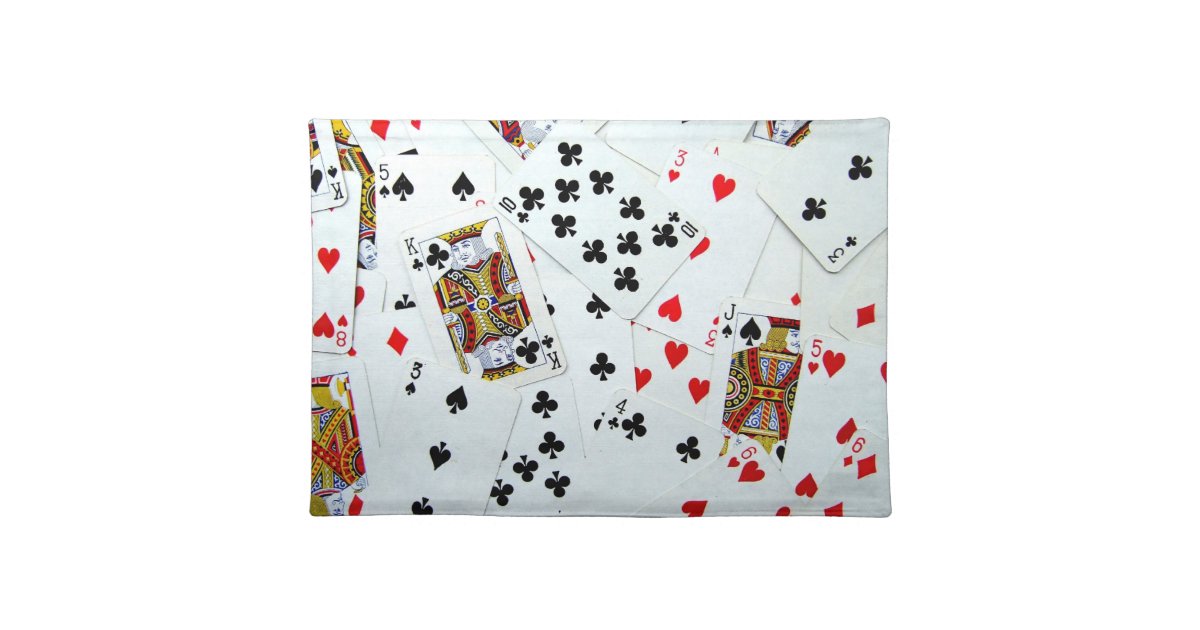Playing Card games Placemat | Zazzle