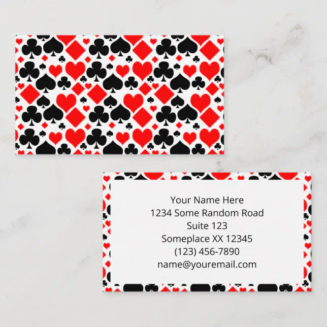 Playing Card Suit Pattern | Zazzle