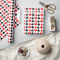 Playing Card Suits Hearts Diamonds Spades Clubs Wrapping Paper | Zazzle