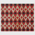 Playing Card Suits on Red and Tan Wrapping Paper | Zazzle