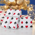 Playing Card Suits Pattern Wrapping Paper | Zazzle