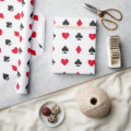 Playing Card Suits Pattern Wrapping Paper | Zazzle