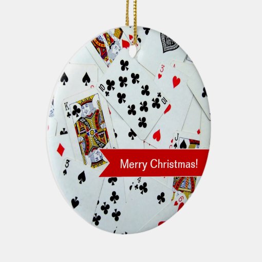 Playing Cards Christmas ornament | Zazzle
