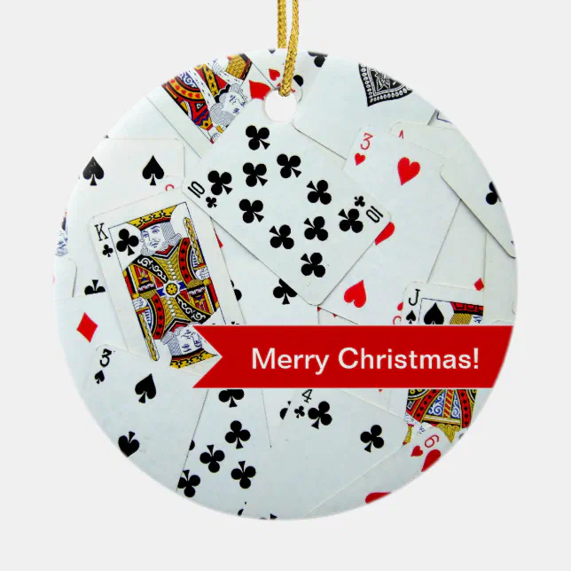 Playing Cards Christmas ornament | Zazzle