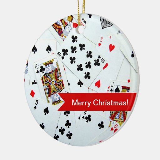 Playing Cards Christmas ornament | Zazzle