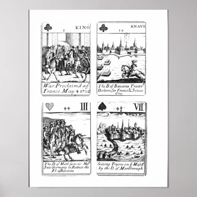 Playing cards commemorating poster | Zazzle
