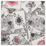 Playing Cards Harlequin Fabric | Zazzle