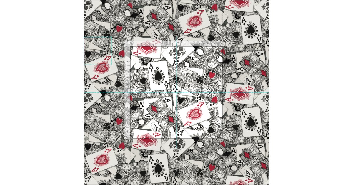 playing cards fabric | Zazzle
