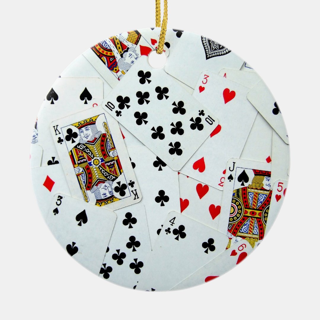 Playing Cards ornament | Zazzle