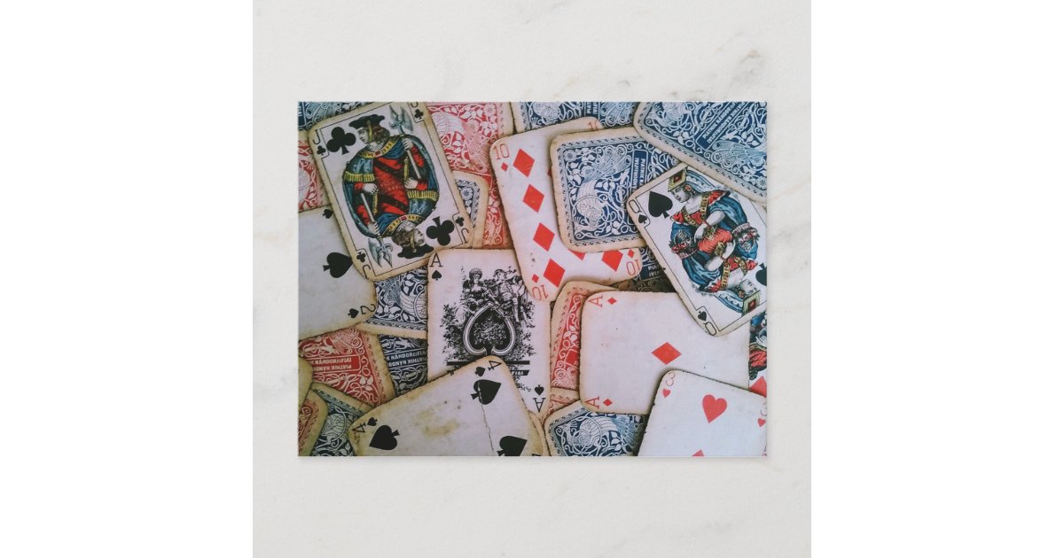 "Playing Cards" Postcard | Zazzle