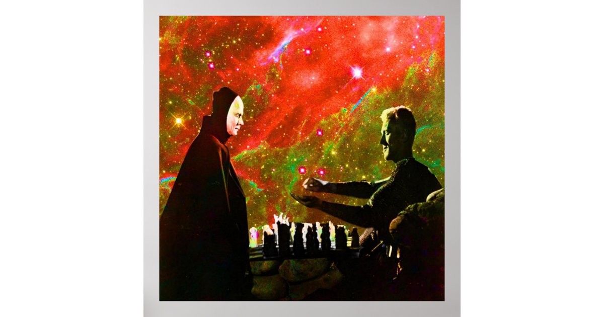 Playing Chess with Death Poster | Zazzle