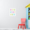 Playroom Numbers Pastel Rainbow Poster | Zazzle