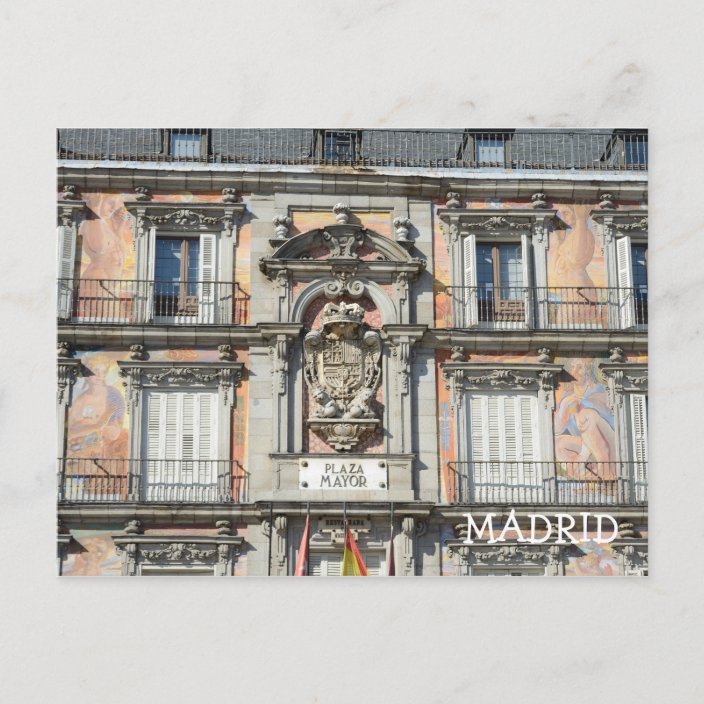 Plaza Mayor, Madrid Postcard | Zazzle.com