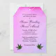 Pleasant Purple Weed Ticket Wedding Invitation | Zazzle