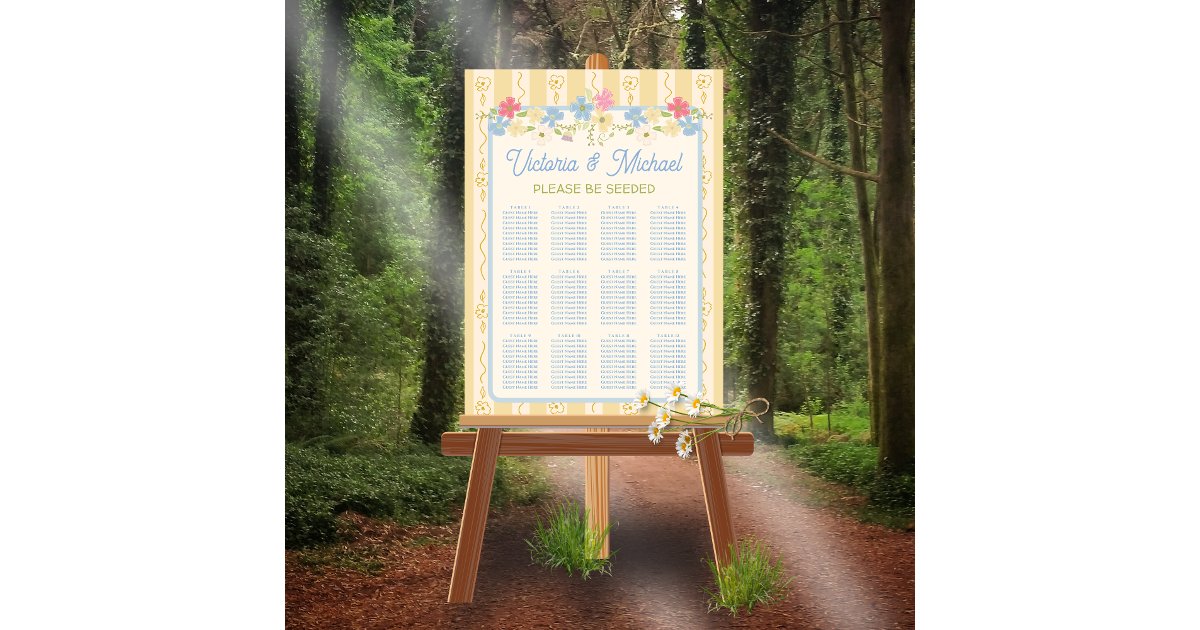 Please be Seeded Flower Seed Packet Design Poster | Zazzle