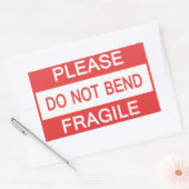 Please Do Not Bend Sticker | Zazzle
