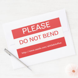 Please Do Not Bend Stickers | Zazzle