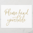 Find Your Seat Here Wedding Poster Sign Card 5x7 | Zazzle.com