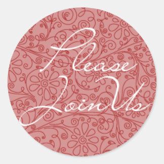 Please Join Us Stickers | Zazzle