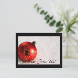 Please Join Us! Invitation Postcard Christmas | Zazzle