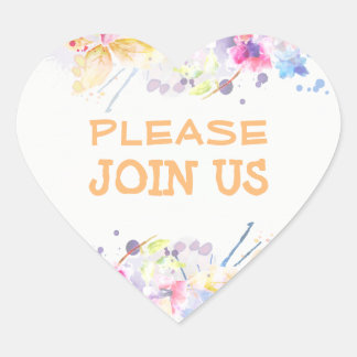Please Join Us Stickers | Zazzle