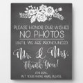 Please No Cell Phone Photos Wedding Ceremony Sign Plaque | Zazzle