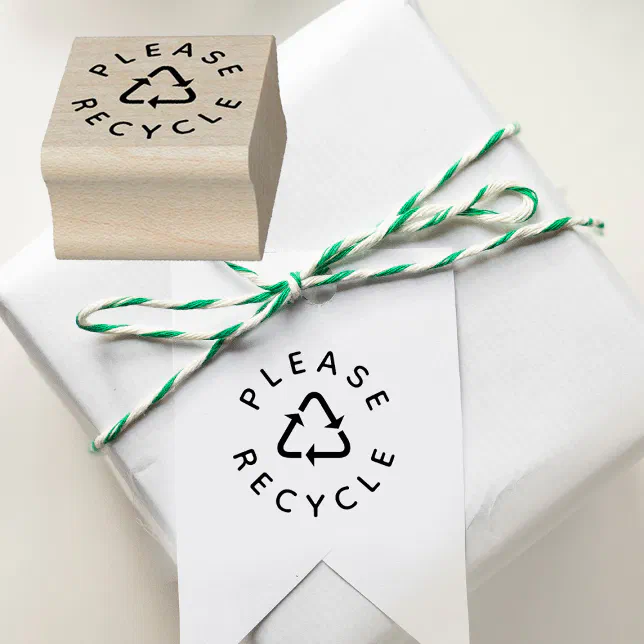 Please Recycle Stamp | Zazzle