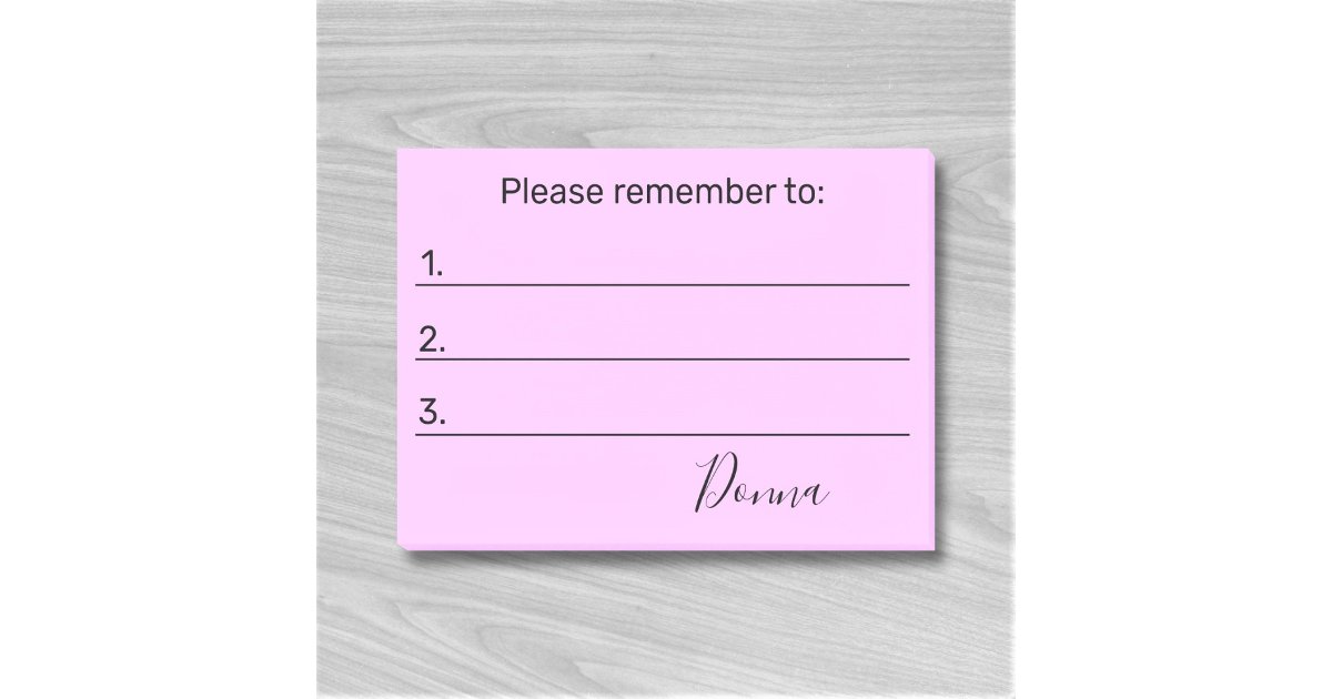 Please Remember To Or Your Text Post-it Notes | Zazzle