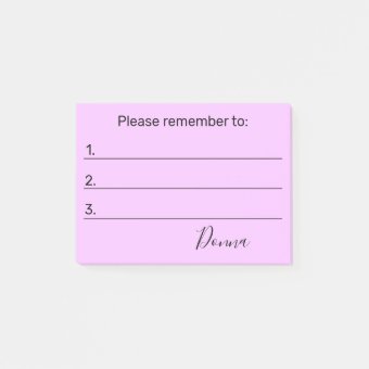 Please Remember To Or Your Text Post-it Notes | Zazzle