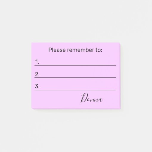 Please Remember To Or Your Text Post-it Notes | Zazzle