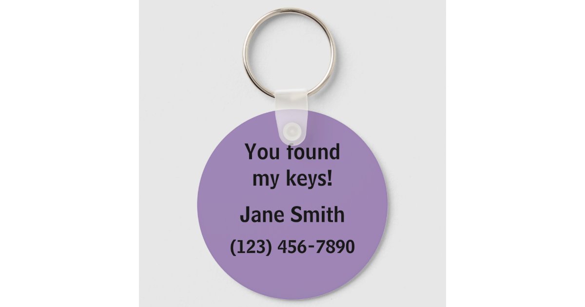 Please Return Lost Keys Keychain | Zazzle