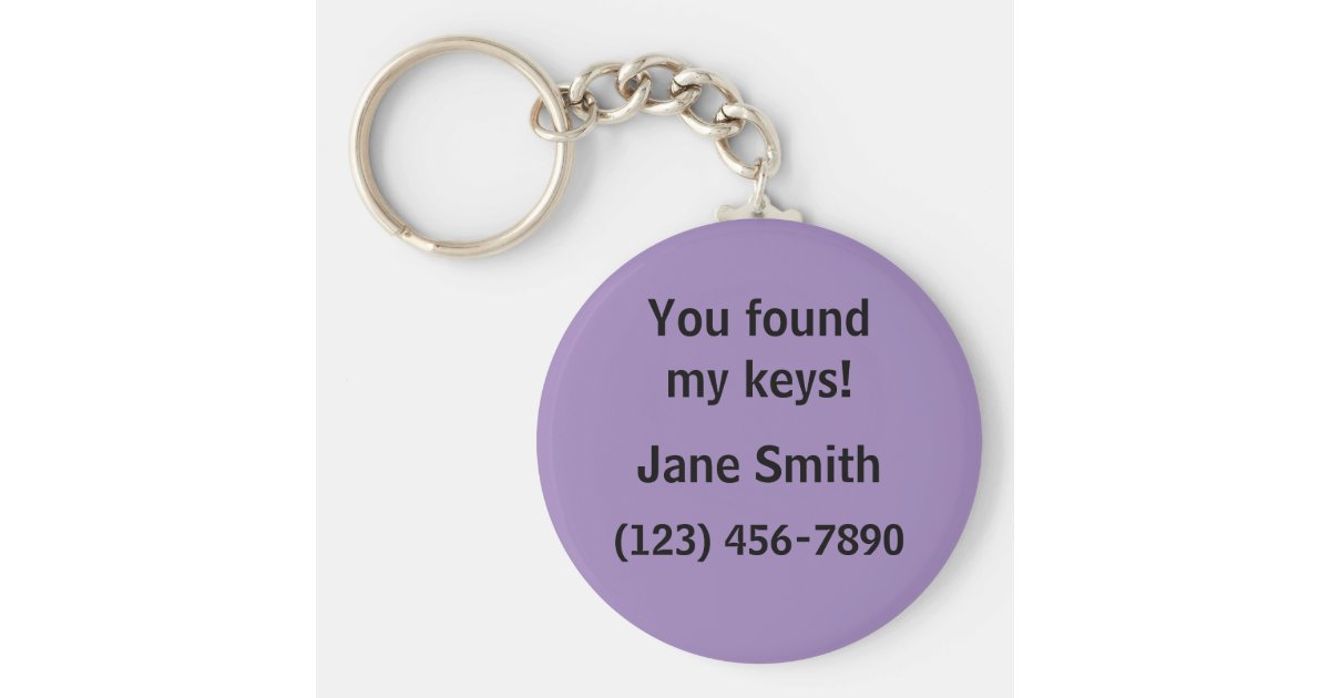 Please Return Lost Keys Keychain | Zazzle.com