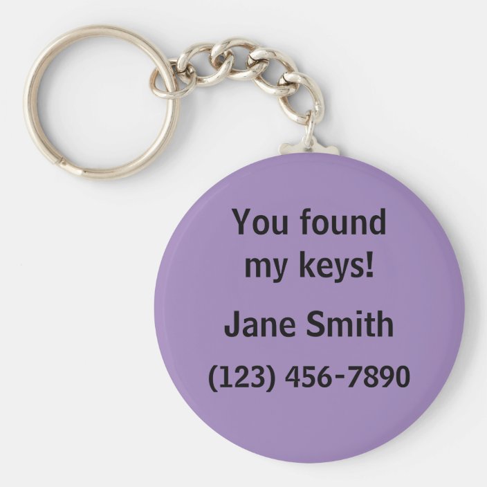 Please Return Lost Keys Keychain | Zazzle.com